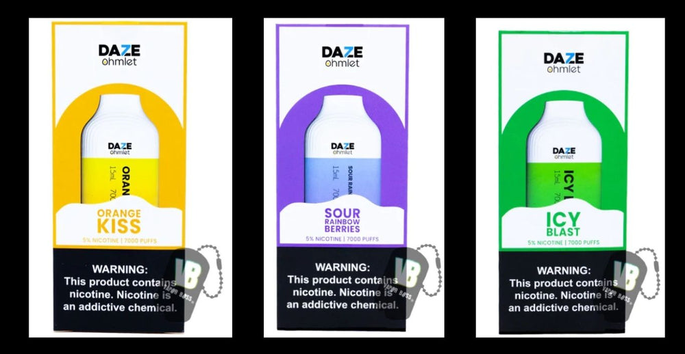 Revolutionary 7000 Puffs With Daze Ohmlet Disposable Vape
