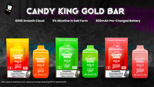 Candy King Gold Bar Review: An Eye-Catching Vape with Convenience...