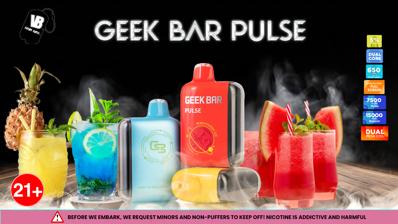 Geek Bar Pulse Vape Review - Super Portable with 15000 Puff Count