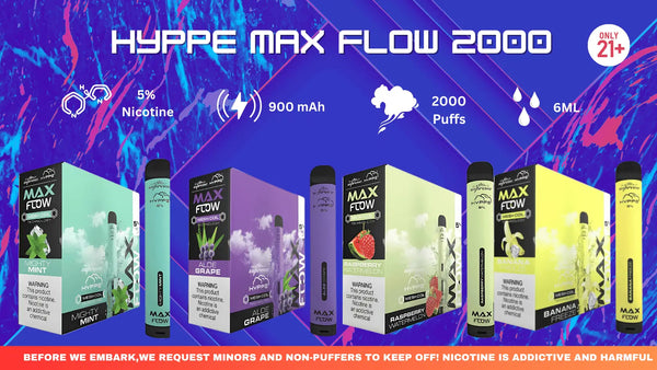 Hyppe Max Flow 2000 Vape Price Online | Starts from $9.50
