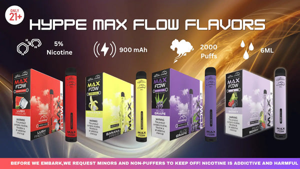 Hyppe Max Flow Vape Review: Specs, Flavors & 2000 Puffs