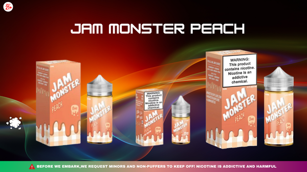 Jam Monster Peach: Sweet & Buttery Vape Flavor