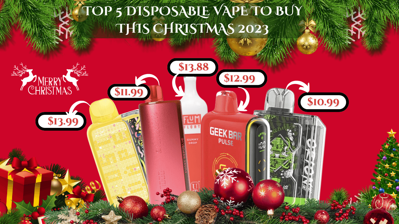 Top 5 Disposable Vape To Buy This Christmas 2023!