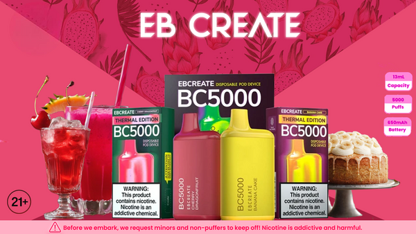 EB Create Disposable Vape Reviews: Light and Portable Device