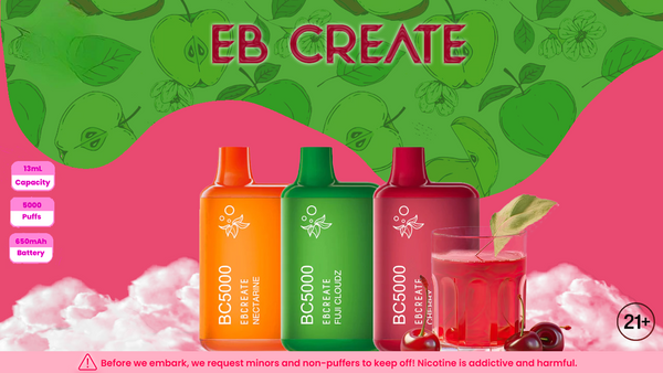 EB Create: Elevating Vaping with 5,000 Puffs, Rapid Charging, and Rich