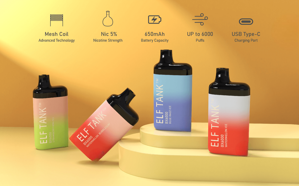 Elf Tank BX6000 | 6000 Puffs | 5% Nicotine | $8.00