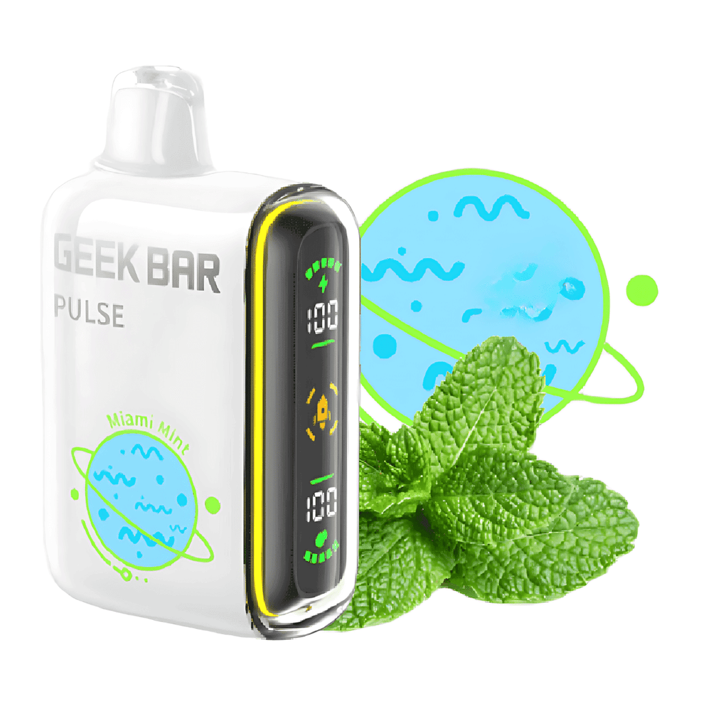 Miami Mint Geek Bar Pulse Vape | $12.99 | Dual Mesh Coil