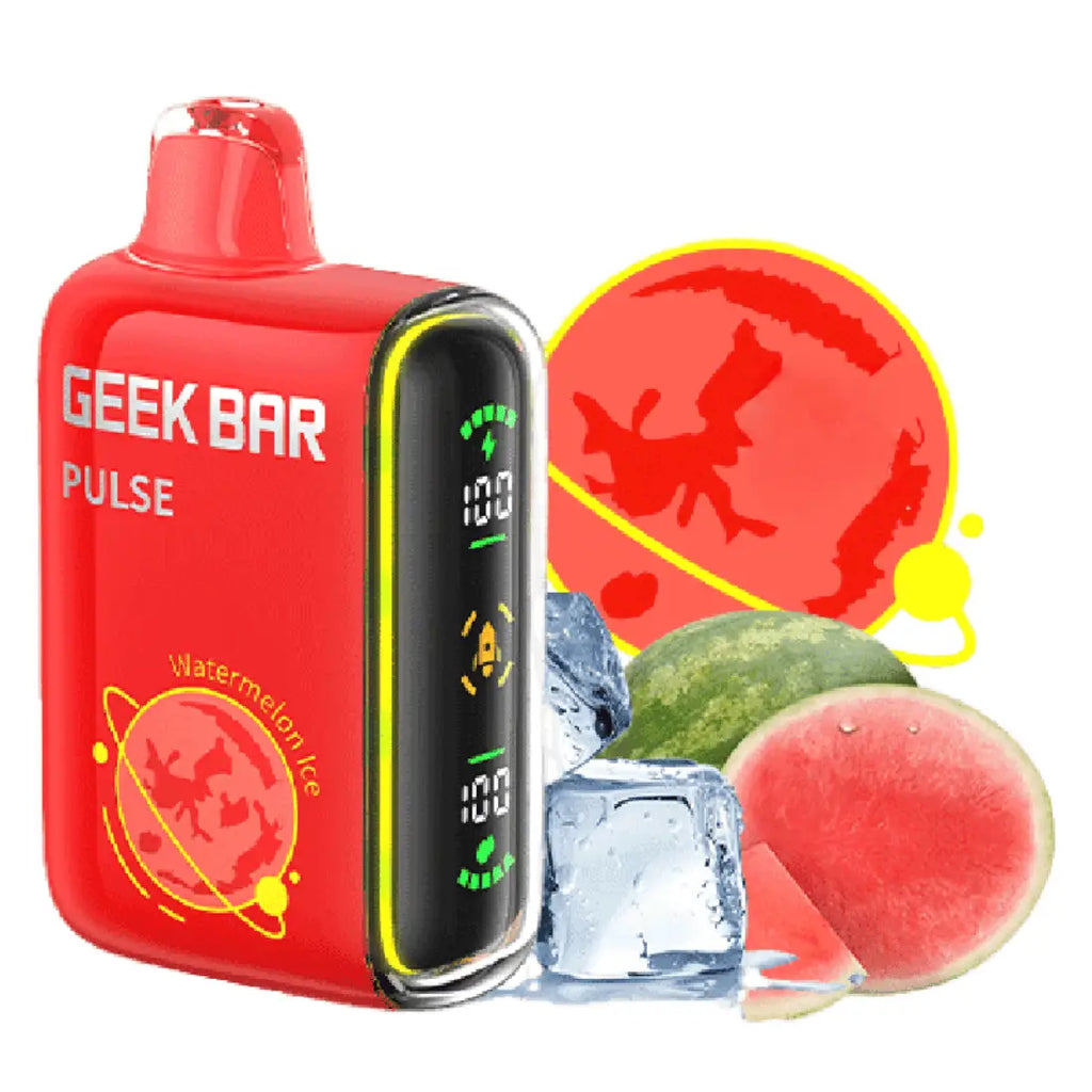 Watermelon Ice Geek Bar Pulse Vape | $12.99 | Dual Mesh Coil