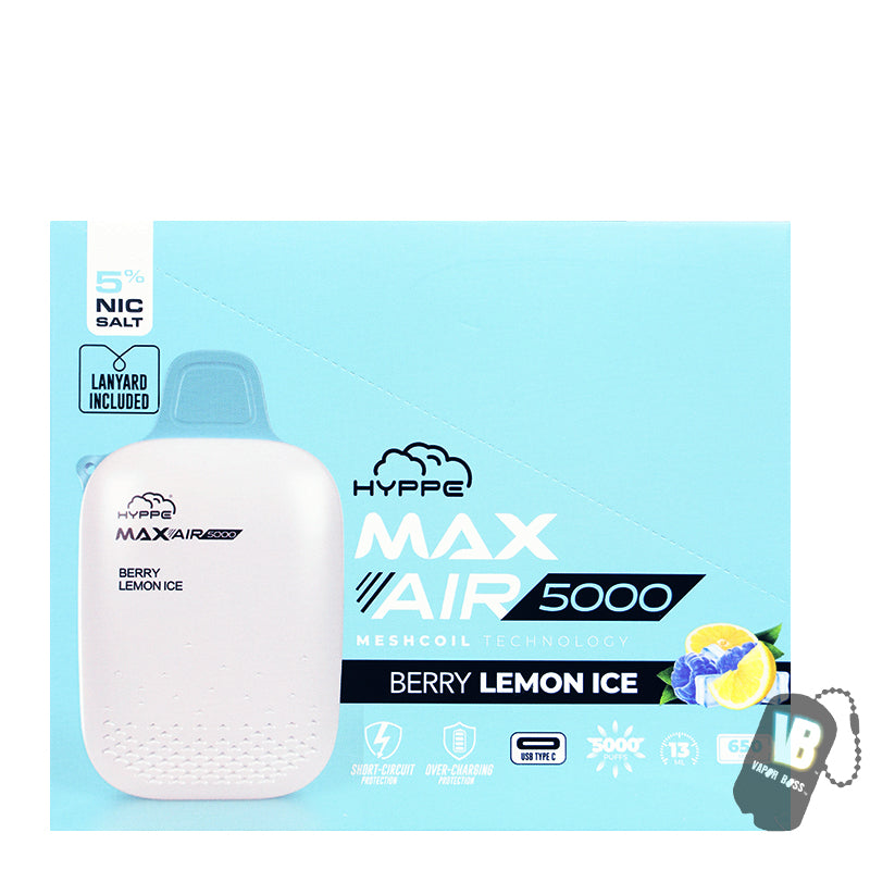 Hyppe Max Air 5000 Puffs | 5% Nicotine | $10.50