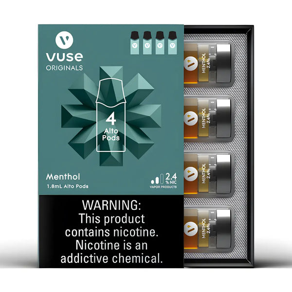 VUSE Alto Menthol Pods | 1 Pack of 4 | 50mg (5.0%)