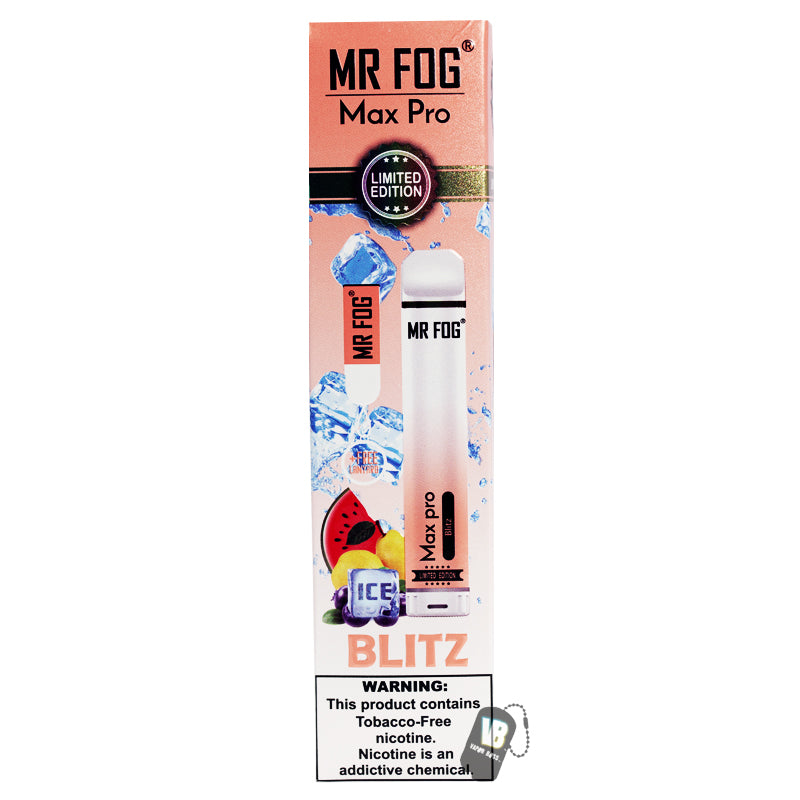 Mr Fog Max Pro 2000 Puffs | 5% Nicotine | $12.88