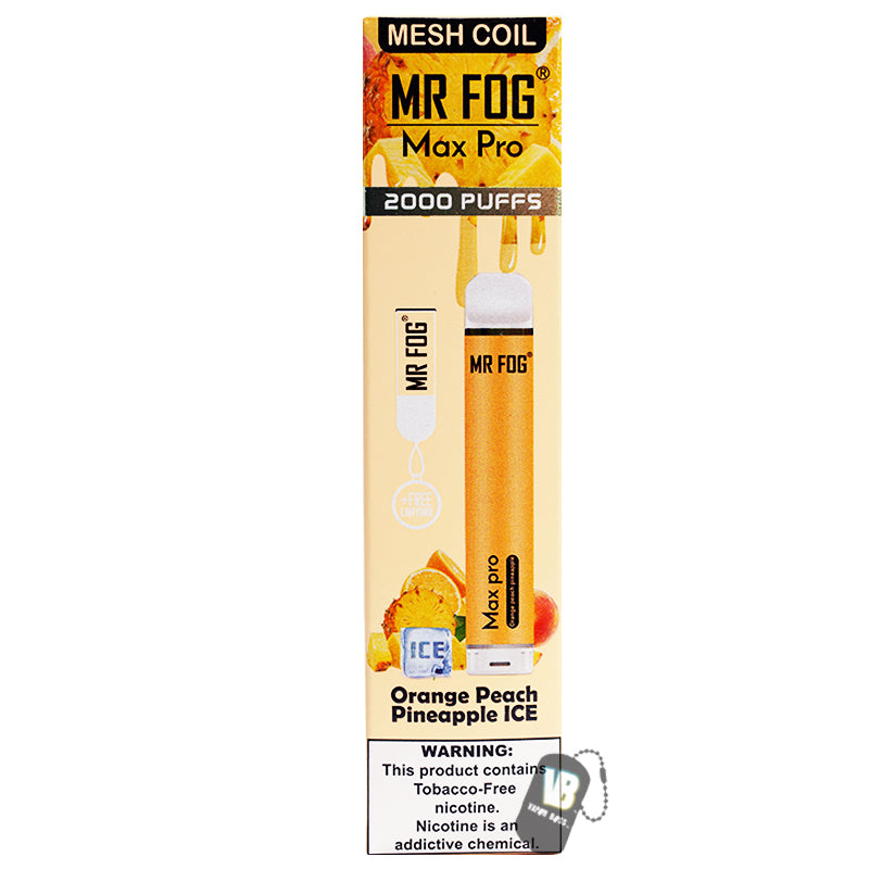 Mr Fog Max Pro 2000 Puffs | 5% Nicotine | $12.88