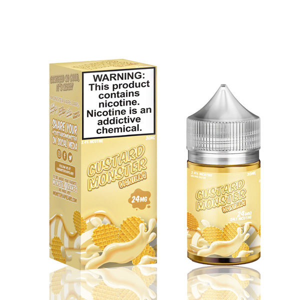 Vanilla Custard Monster Salt Nic |$10.99 | Jam Monster